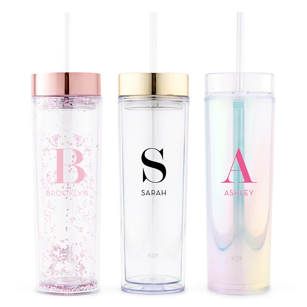 Personalised Plastic Tumblers With Straw – Himawari Gifts